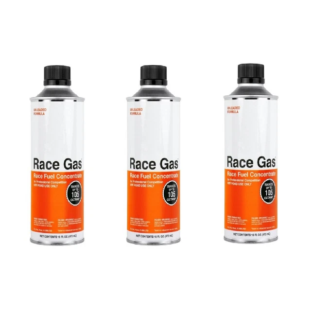 RACE GAS 100016 16 oz. Cans of Offroad Race Fuel Concentrate Additive ...