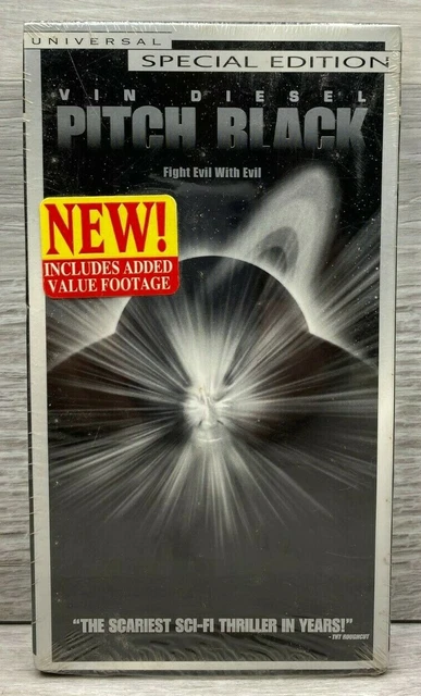 PITCH BLACK SPECIAL Edition VHS 2001 Rated R Vin Diesel SciFi Thriller ...