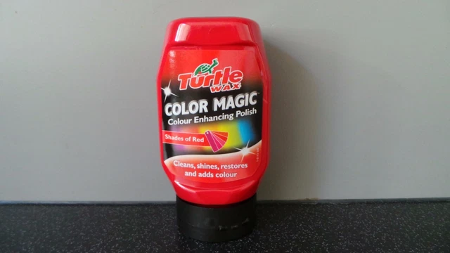 TURTLE WAX COLOUR Magic Red Car Wax Restorer Polish Motorama Hull 300Ml ...
