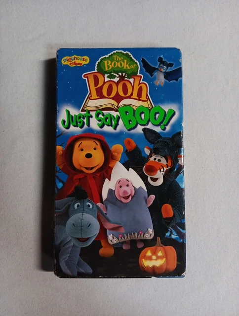 THE BOOK OF POOH JUST SAY BOO! VHS Tape Playhouse Disney RARE Halloween ...
