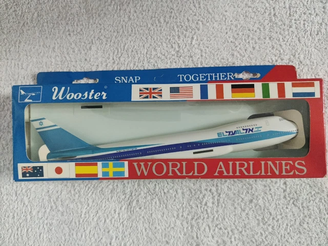 WOOSTER WORLD AIRLINES El Al Israel Boeing 747-200 Model N 119. £28.00 ...