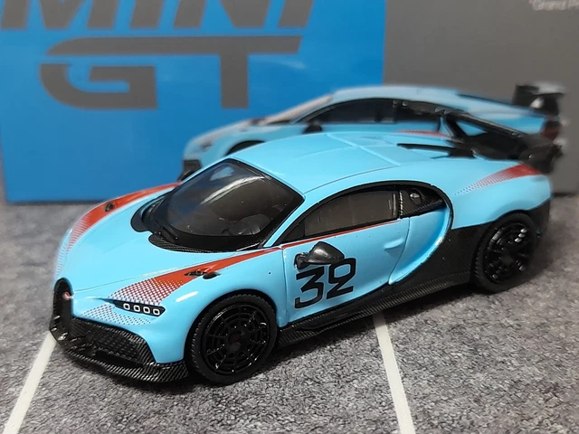 MINI GT BUGATTI Chiron Pur Sport Grand Prix Bleu 1:64 comme neuf et ...