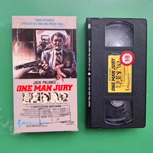 ONE MAN JURY, Intervision pre cert carton VHS video action ex rental £ ...