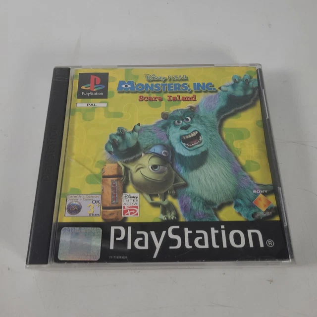 DISNEY PIXAR MONSTERS Inc Scare Island Playstation PS1 Game Manual PAL ...