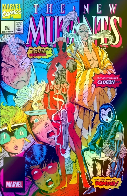 NEW MUTANTS #98 Facsimile Foil Variant Nm Cable Deadpool Domino Rob ...