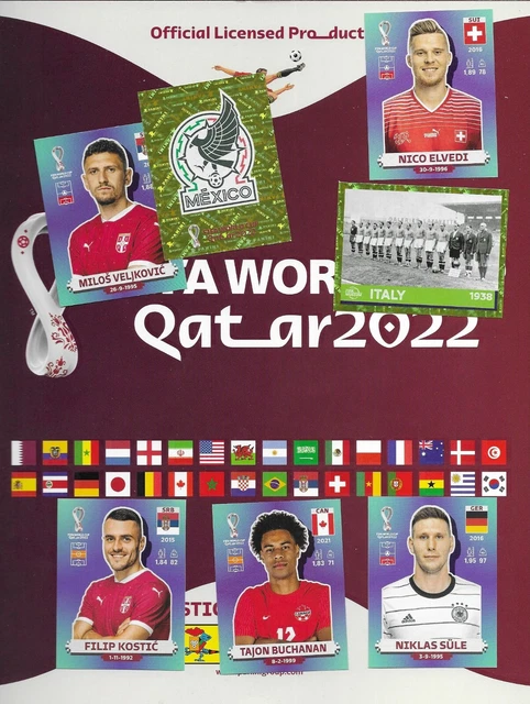 Qatar World Cup Panini Qatar 2022 FIFA World Cup Stickers Collection ...