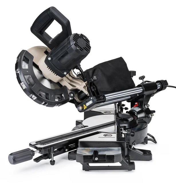 KAPP- UND GEHRUNGSSÄGE 2000W Zugfunktion 210mm Laser LED Holzsäge ...