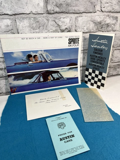 AUSTIN HEALEY SPRITE Mark 4 , Car Sales Brochure 1968 , Publication No ...