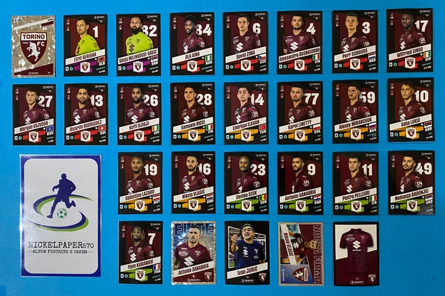 FIGURINE CALCIATORI PANINI 2022-23 2023 Squadra Torino Completa 27 Figurine EUR 10,00 - PicClick FR