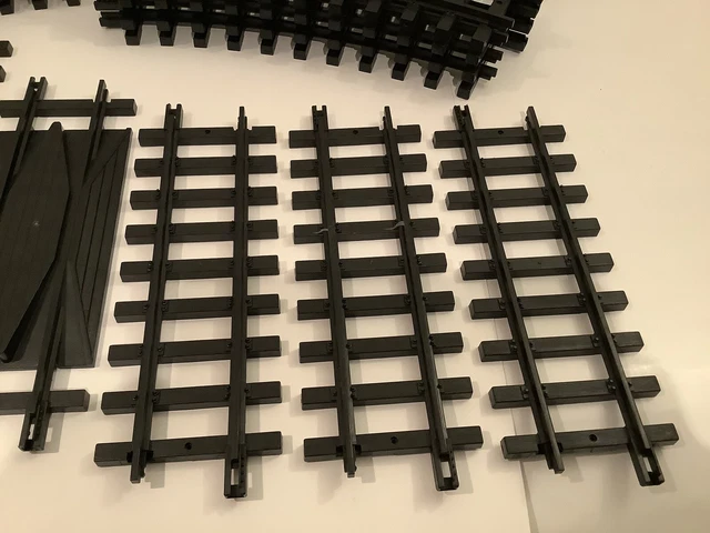 VINTAGE 1986 NEW Bright Plastic G Scale Train Tracks Lot Of 25 Straight ...