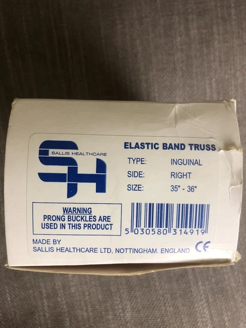 SALIS HEALTHCARE SINGLE Inguinal Elastic Band Truss Right Side 35-36 ...