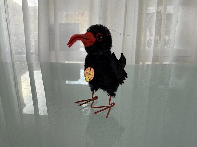 STEIFF ANIMAL 2550/12 corbeau 12 cm. en parfait état EUR 49,75 ...