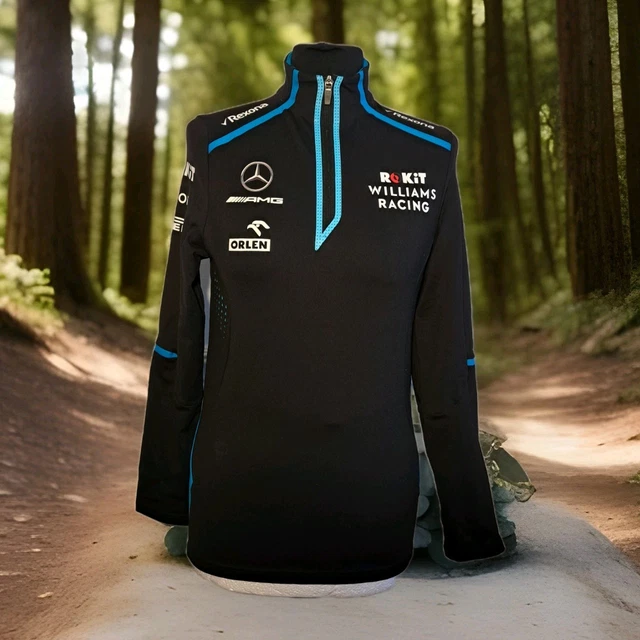 WILLIAMS ROKIT RACING Team Sport Formula 1 F1 ⅓ Zip Top Ladies Size 8 £ ...