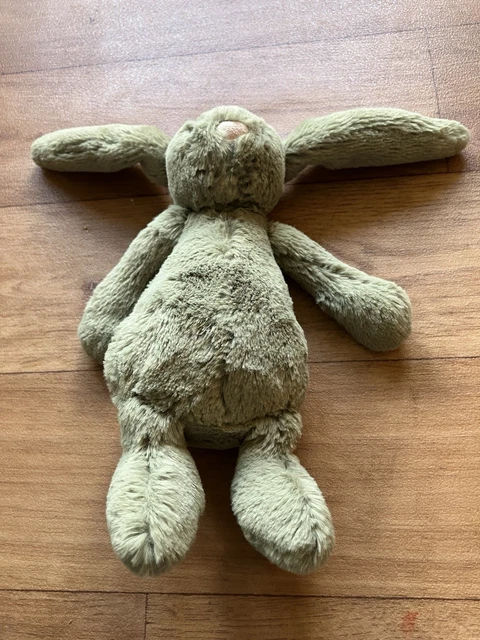 JELLYCAT GREEN BUNNY Rabbit Soft Toy Plush £24.99 - PicClick UK