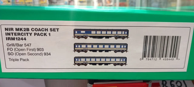 IRISH RAILWAY MODELS NIR Inter City Coach MK2B Pack 3 (suit Murphy ...