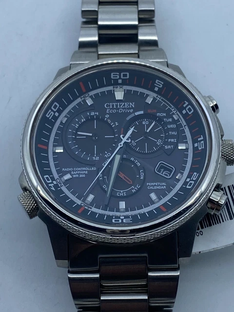 CITIZEN ECO DRIVE Radio Controlled Perpetual Calendar Watch Model E650 ...