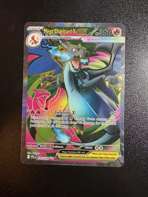 MEGA CHARIZARD EX 109/094 Pokémon Mega Evolution Phantasmal Flames £50.00 - PicClick UK
