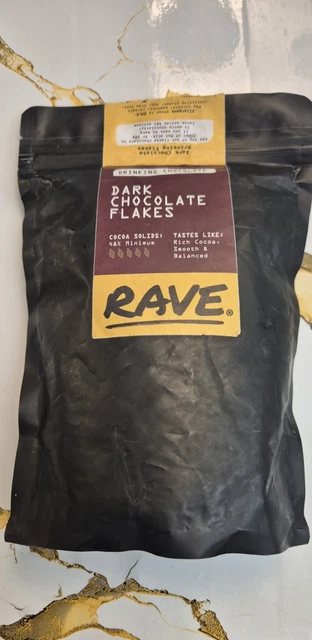 RAVE DARK CHOCOLATE FLAKES 250g & Tesco House Blend Coffee Caffitiere ...