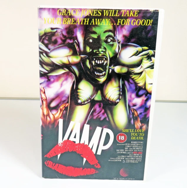 VAMP 1986. EX Rental Pre Cert VHS Starring Grace Jones Vampire Horror ...