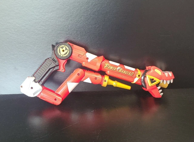 POWER RANGERS DINO Thunder Tyranno Staff Red Weapon Gun Bandai 2003 ...