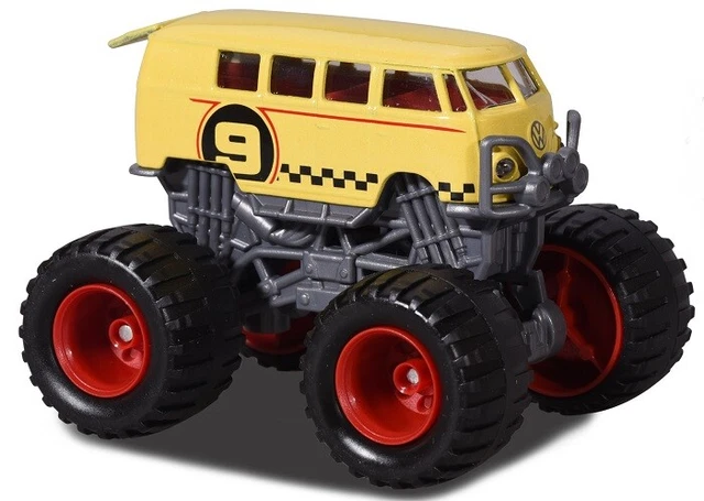MAJORETTE 212057255Q01 - Monster Rockerz - VW T1 Bus - No. 9 (Gelb ...