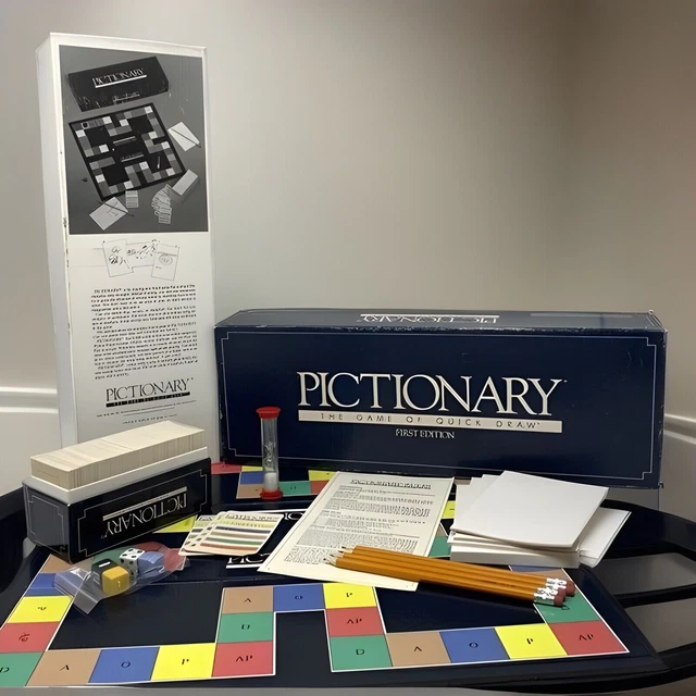 PICTIONARY FIRST EDITION Game Quick Draw Vintage 1985 Original EUR 20 ...