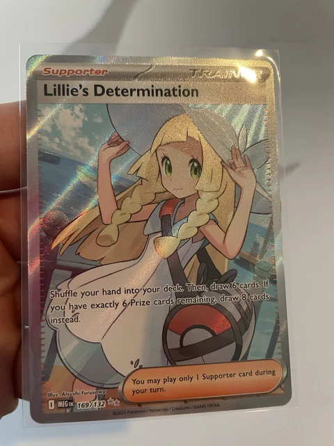 POKÉMON TCG MEGA Evolution Lillie’s Determination Full Art Trainer Card ...