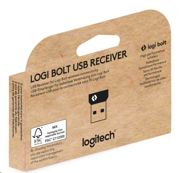 LOGITECH LOGI BOLT USB Wireless Receiver Dongle for Multi Device Use ...