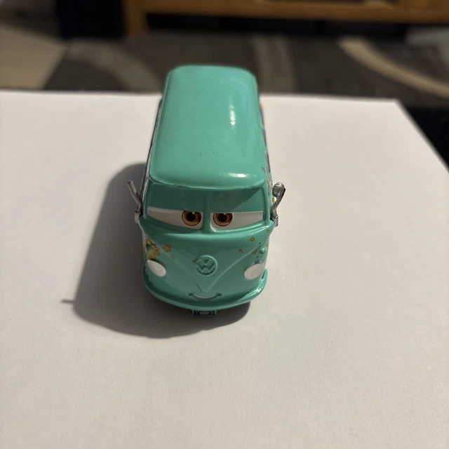 DISNEY PIXAR CARS FilMore Bus, Die Cast, Mattel Volkswagen AG, Pull ...