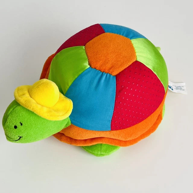 VINTAGE TOYS R Us Geoffrey Turtle Tortoise Rattle Sensory Mirror Plush ...