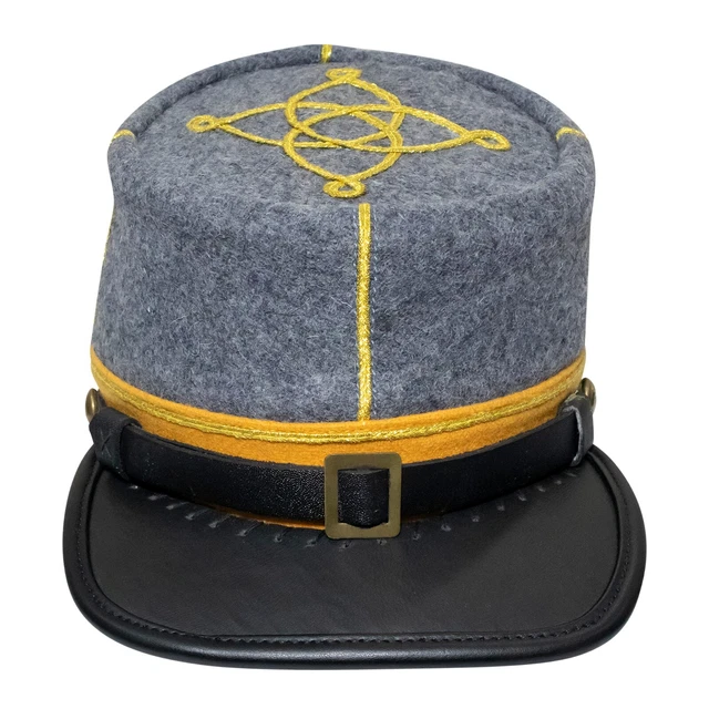 AMERICAN CIVIL WAR Officer 1st Lieutenant Kepi Yellow Band ...