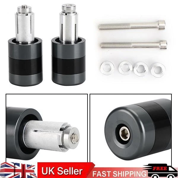 7/8& 22MM HANDLE Bar Ends Heavy Weight Vibration Reducing Grip Plugs ...