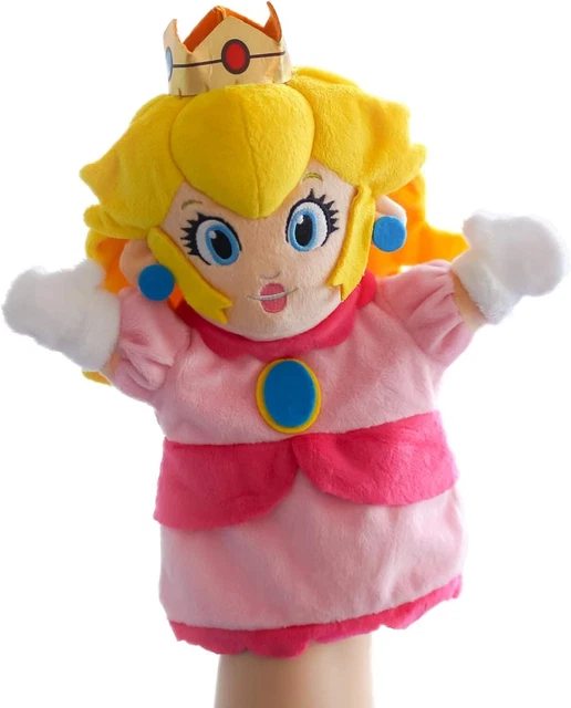 SUPER MARIO PRINCESS Peach Nintendo 9 Inch Plush Puppet Ex-Display £12. ...