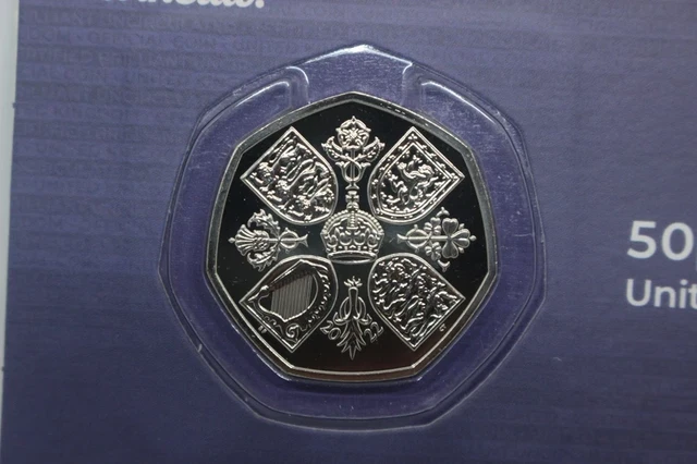2022 UK KING Charles III First Definitive Portrait 50p – Brilliant ...