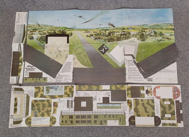 KELLOGG'S WW2 AIRFIELD Card Model Diorama £12.00 - PicClick UK