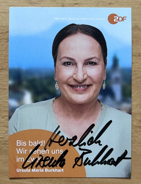 URSULA MARIA BURKHART AK ZDF Rosenheim-Cops Autogrammkarte original ...