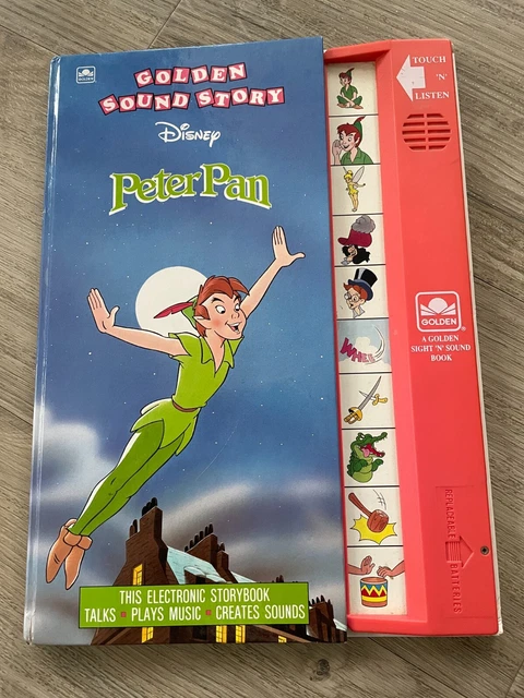 GOLDEN SOUND STORY Disney Peter Pan Sight & Sound Electronic Book ...