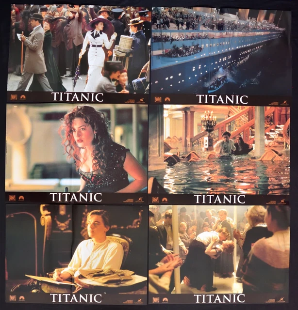 FOTOBUSTA TITANIC LEONARDO Dicaprio Kate Winslet Cameron Catastrophe ...