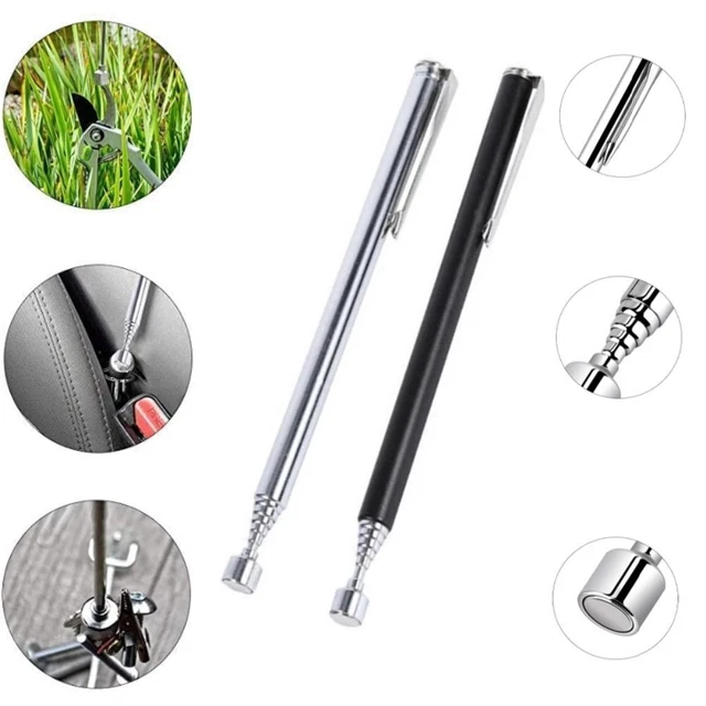 TELESCOPIC MAGNETIC PICKUP Pen Magnetic Grabber Picking Up Screws Nut ...