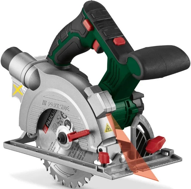 PARKSIDE® 20V CORDLESS Circular Hand Saw PHKSA 20-Li B3, No Battery and ...