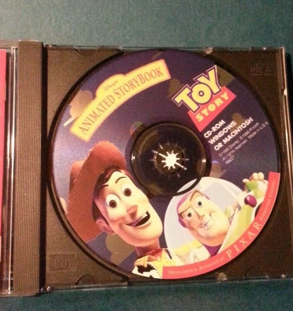 DISNEY'S TOY STORY Animated StoryBook (Windows/Mac, 1996) PIXAR CD-ROM ...