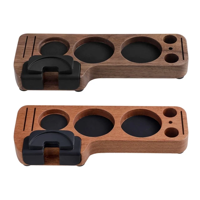 WOODEN COFFEE TAMPER Stand 51/53/58mm/54mm Espresso Accessories Cafe ...