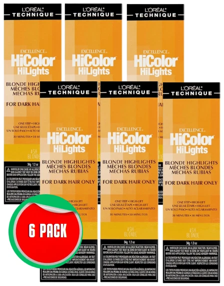 L'ORÉAL TECHNIQUE HICOLOR Red HiLights Permanent Hair Color: ASH BLONDE ...