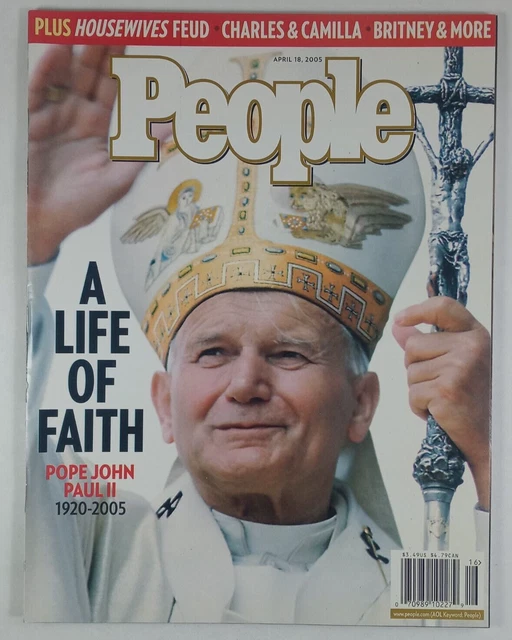 POPE JOHN PAUL II Remembrance Catholic PEOPLE Cover Issue Magazine ...