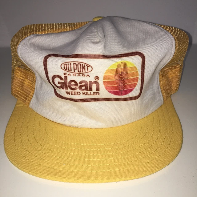 VINTAGE MESH DUPONT Glean Weed Killer Snapback Hat Cap Farmer Trucker ...
