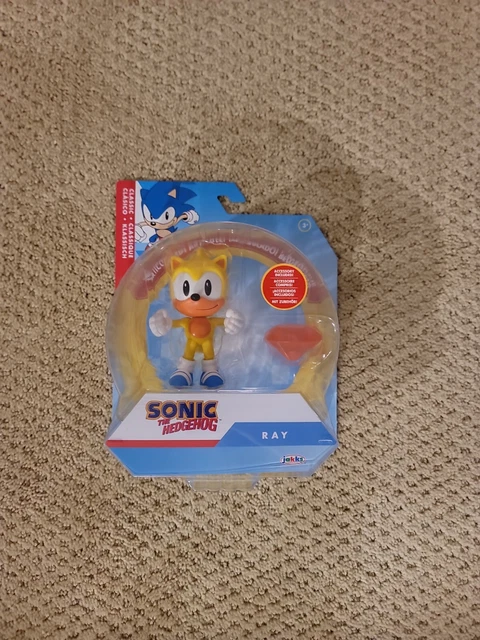 SONIC THE HEDGEHOG Classic Ray the Flying Squirrel 4" Action Figure New ...