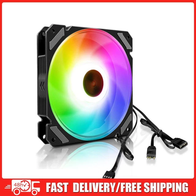 CPU COOLER ARGB 120mm 4 Pin Radiator PC Computer Case Cooling Fan EUR ...