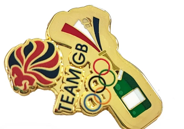 TEAM GB OLYMPIC PIN PARIS 2024 CHAMPAGNE BOTTLE POPPING Limited Edit ...