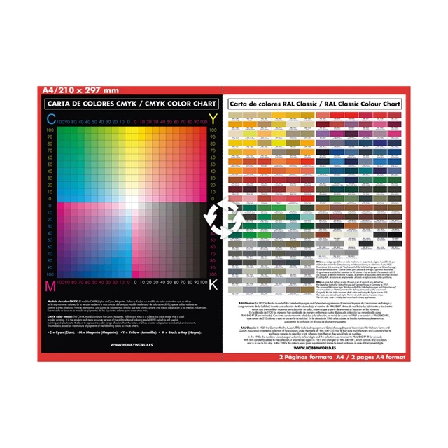 HOBBY WORLD PRINT Book RGB/CMYK Color Chart (A4) SW £4.52 - PicClick UK