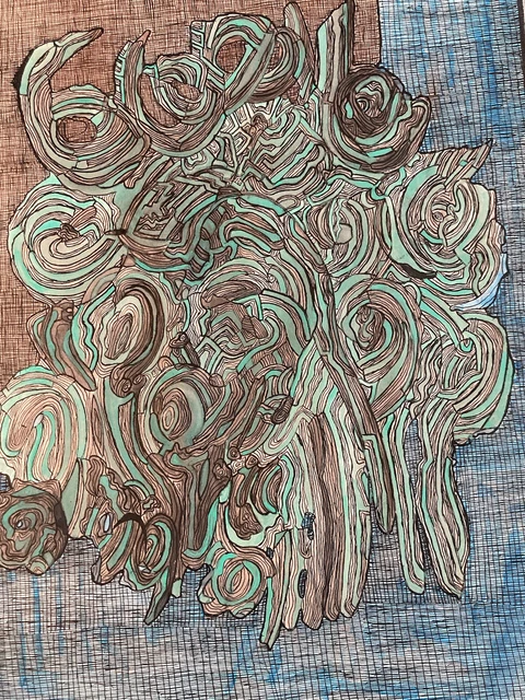 Beautiful Drawing Ink Lavis Watercolour Abstract 1970 To Identify Art 21760 Picclick Au